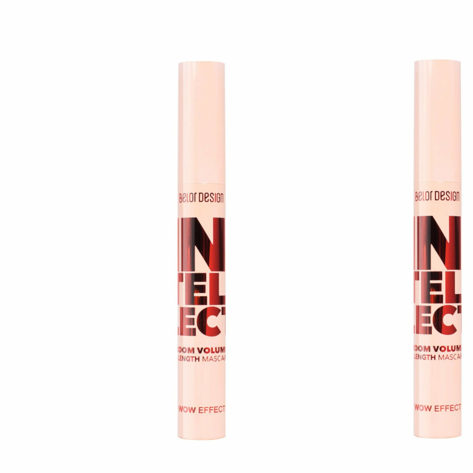 Тушь для ресниц Belor Design, Intellect, Эффект распахнутого взгляда, Черная, 10 г, 2 шт