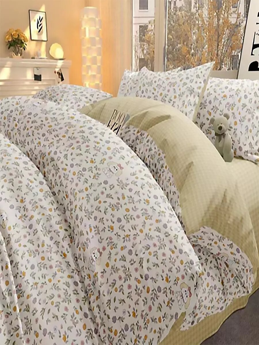 Комплект постельное белья Сатин 1,5 спальный 70*70