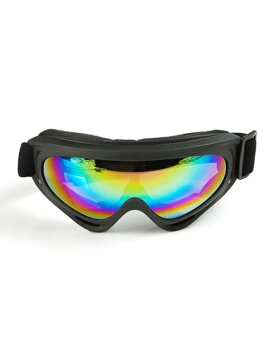 Очки для езды на мототехнике, стекло хамелеон, цвет черный