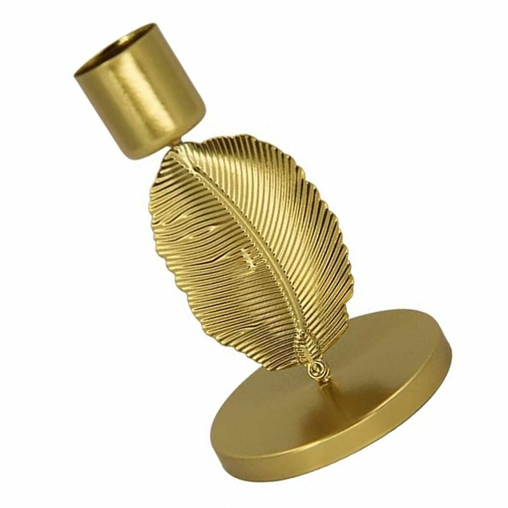 Металлический подсвечник из кованого железа-подсвечник из пальмовых листьев D