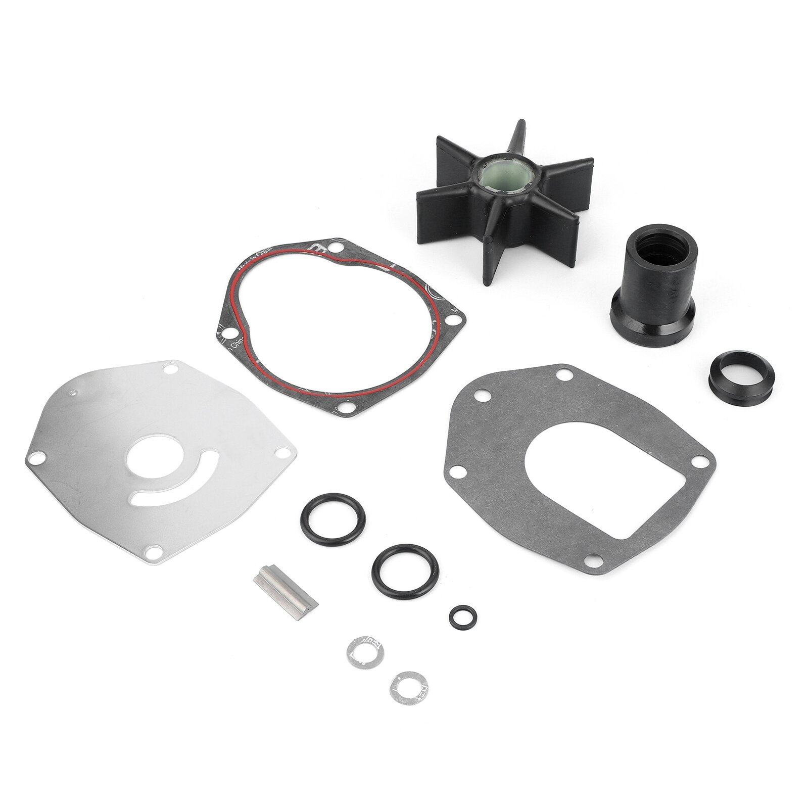 Комплект для ремонта импеллеров водяного насоса 47-43026Q06 для двигателей Mariner 40/45/50/60 л. с, морская нержавеющая сталь и резина