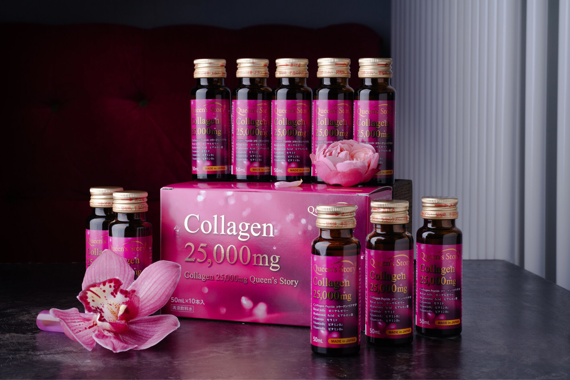 Питьевой коллаген морской Queen's Story из Японии, 25 000 мг