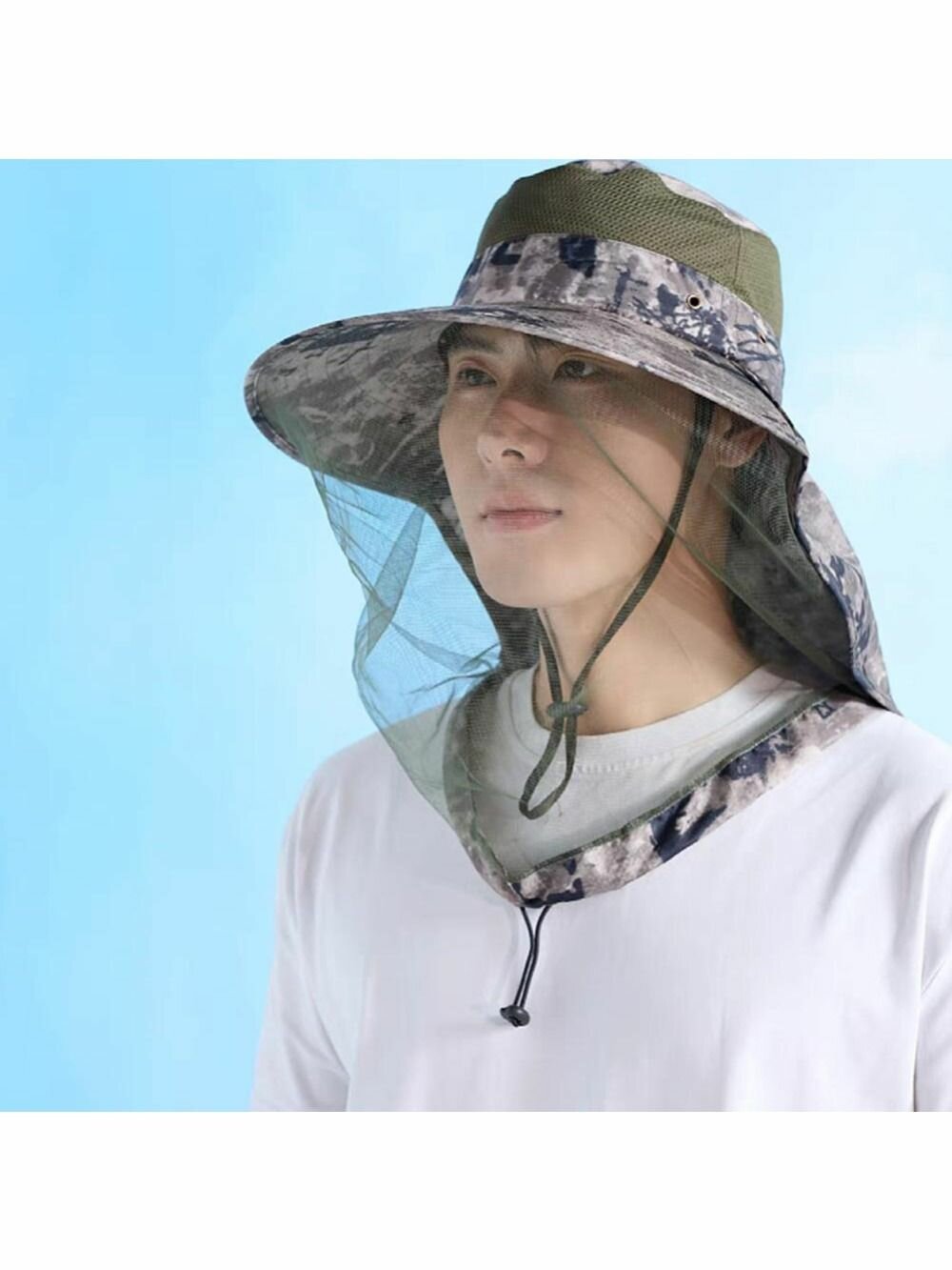 Летняя антимоскитная шляпа для рыбалки на открытом воздухе