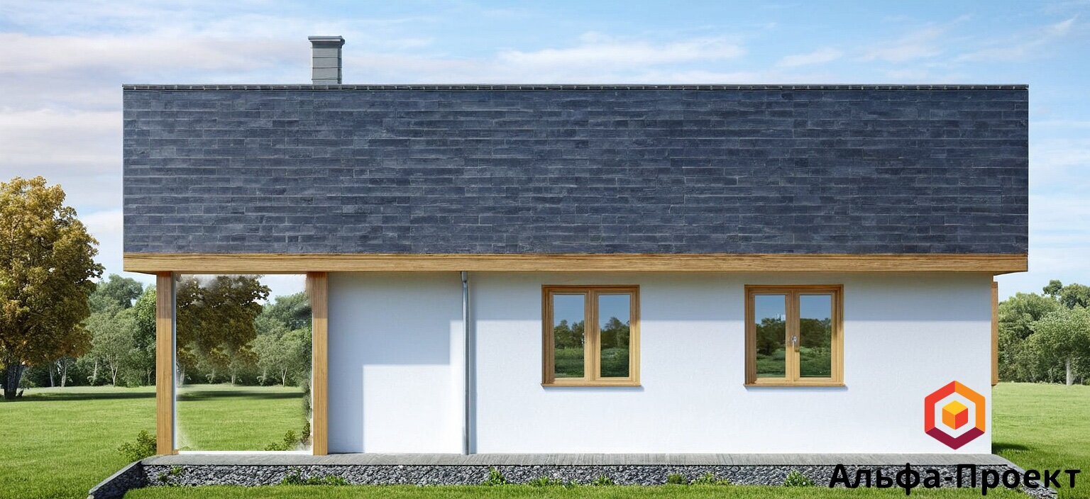 Проект дома из СИП "Финский" 90,5 м2 Альфа-проект (на флеш-накопителе)