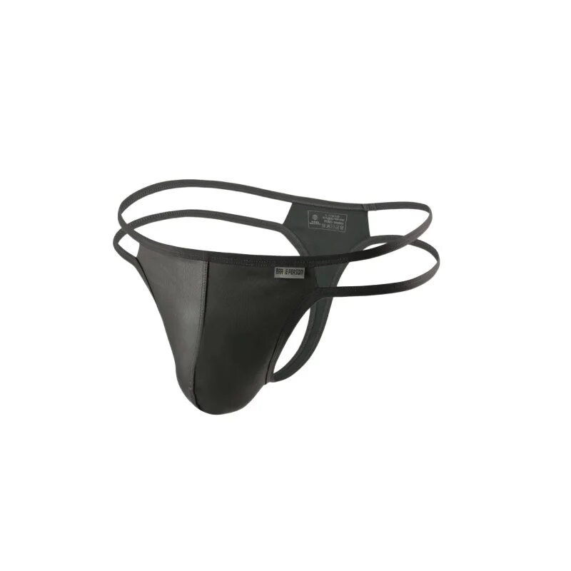 Стринги BRAVE PERSON черные полиэстер M Черный, М, серый