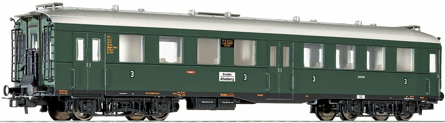 L334506 Пассажирский вагон 3-го класса типа C4i Altenberger, DR, Ep.II, H0 1/87