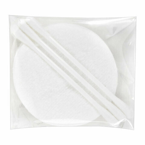 Косметический набор комплект 500 шт, (3 ватные палочки и 3 ватных диска), флоупак, 2000208