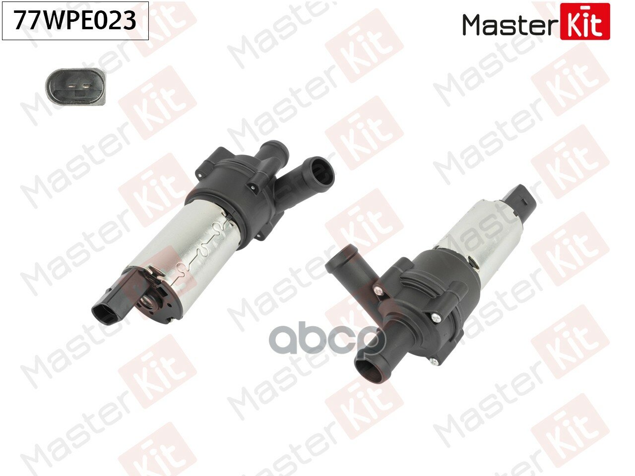 77WPE023 насос водяной электрический FORD GALAXY (WGR)/VOLKSWAGEN POLO (9N_) 1995 - 2012 MasterKit арт. 77WPE023