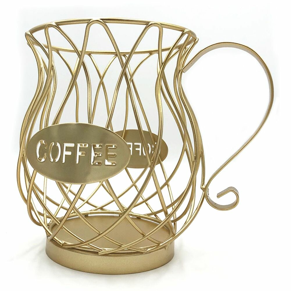 Корзина для хранения капсул для кофе Iron Art Cafe Fruit Coffee Pod Holder(золото)