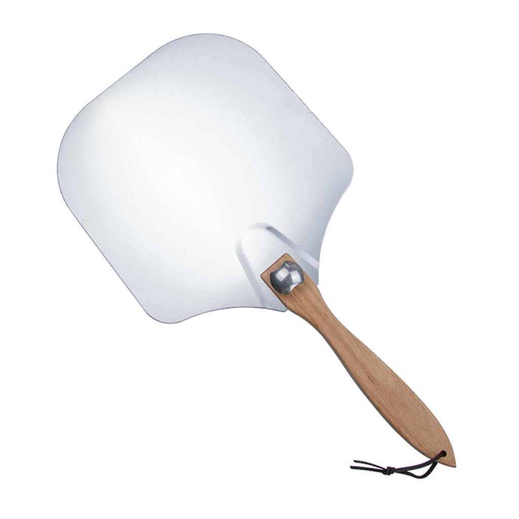 Металлические Лопатки Для Пиццы Алюминиевая Лопатка для Пиццы со Складной Деревянной Ручкой Удобная в Хранении Лопатка для Пиццы Принадлежности Для Выпечки