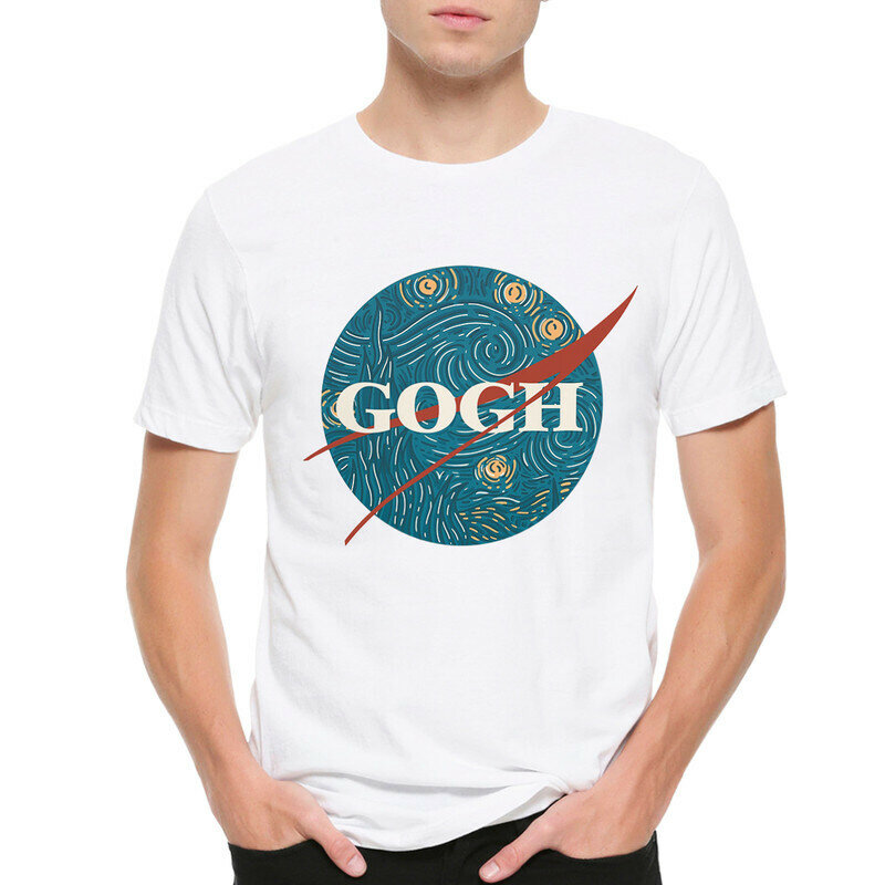 Футболка Винсент ван Гог / Vincent van Gogh / НАСА / NASA / Мужская