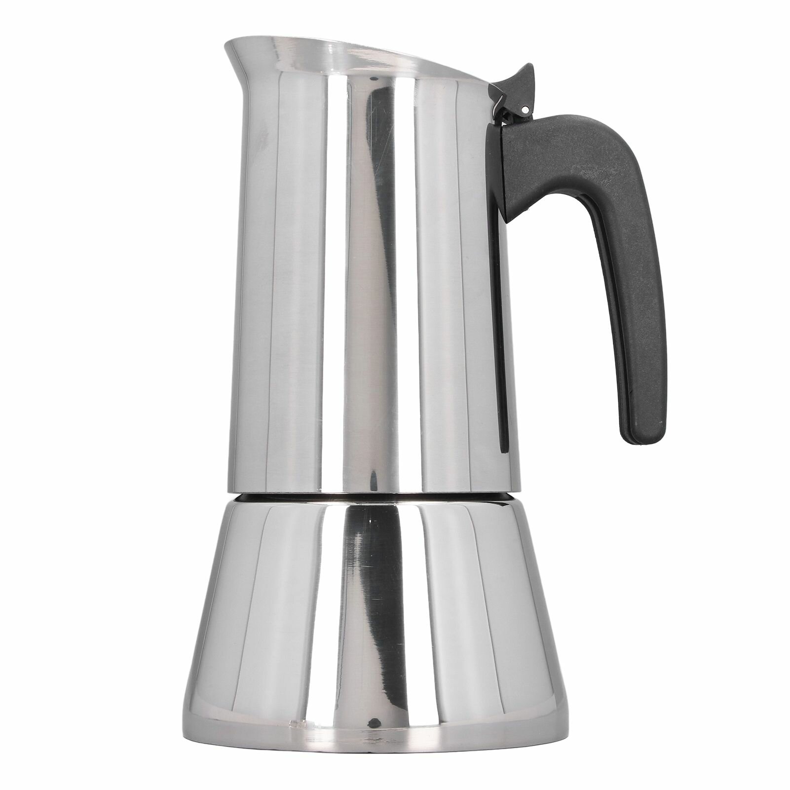 Плита Moka Pot 430 Нержавеющая сталь Портативная плита Кофеварка для индукционных варочных панелей 6 чашек