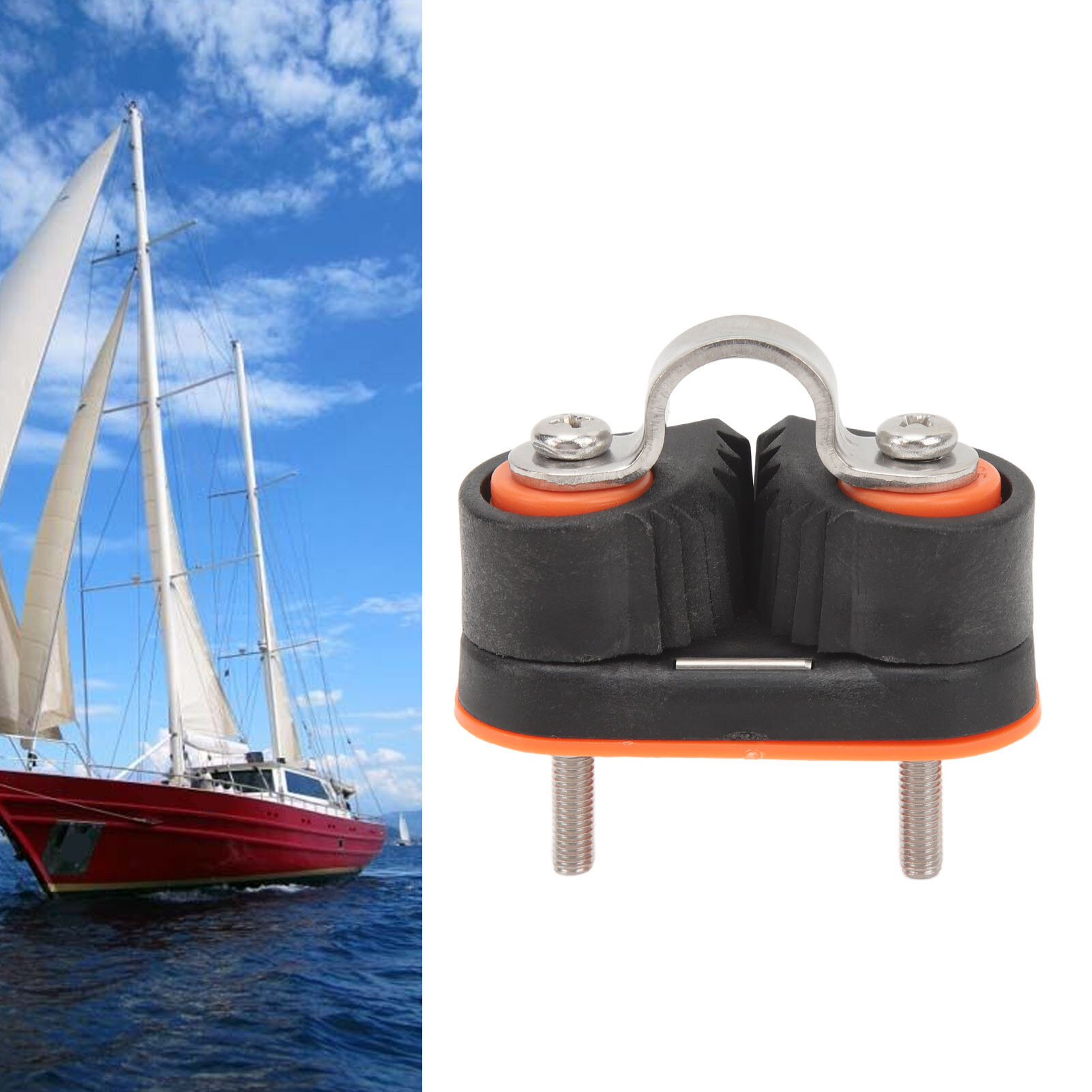 Кулачковые утки Нейлоновые морские шарикоподшипники для высоких нагрузок Кулачковые утки Fairlead для парусной яхты Большой размер (3 12 мм)