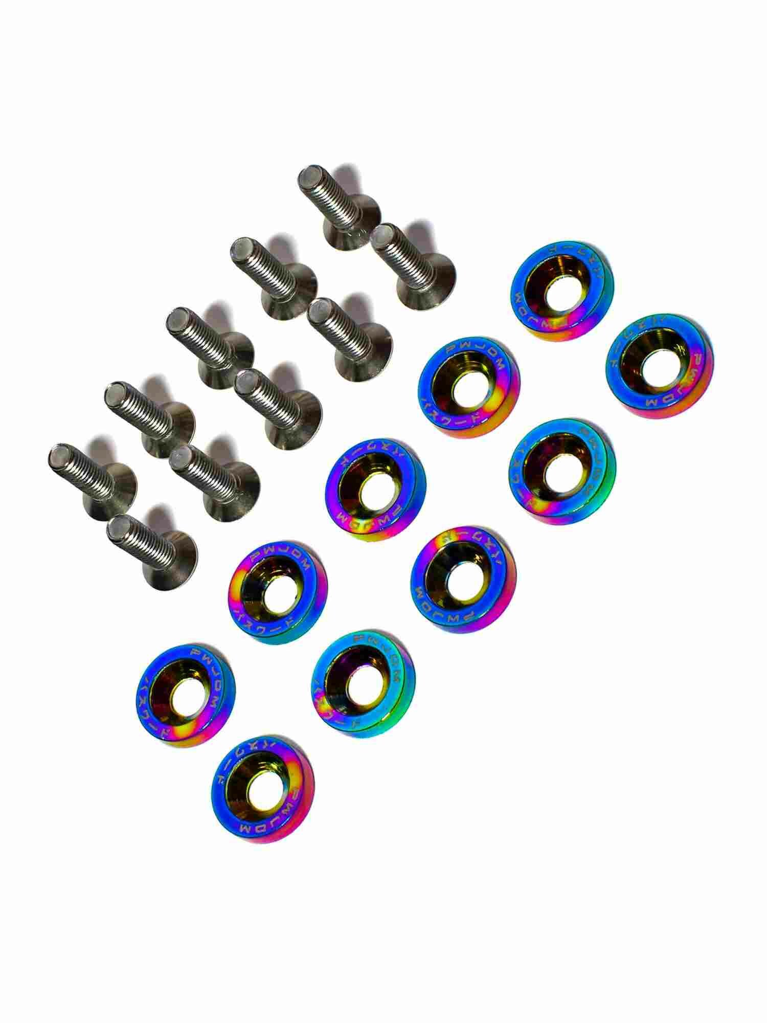 Шайбы с болтами «Password JDM» (M6*20 мм, 10 шт, неохром) belais #11439