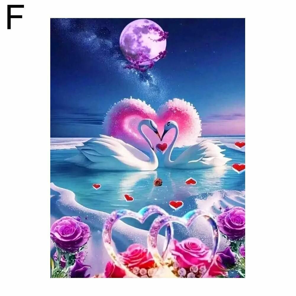 Алмазная мозаика "Абстракция" 40x30 см, Алмазная вышивка / картина стразами, Полная выкладка, Яркий дизайн