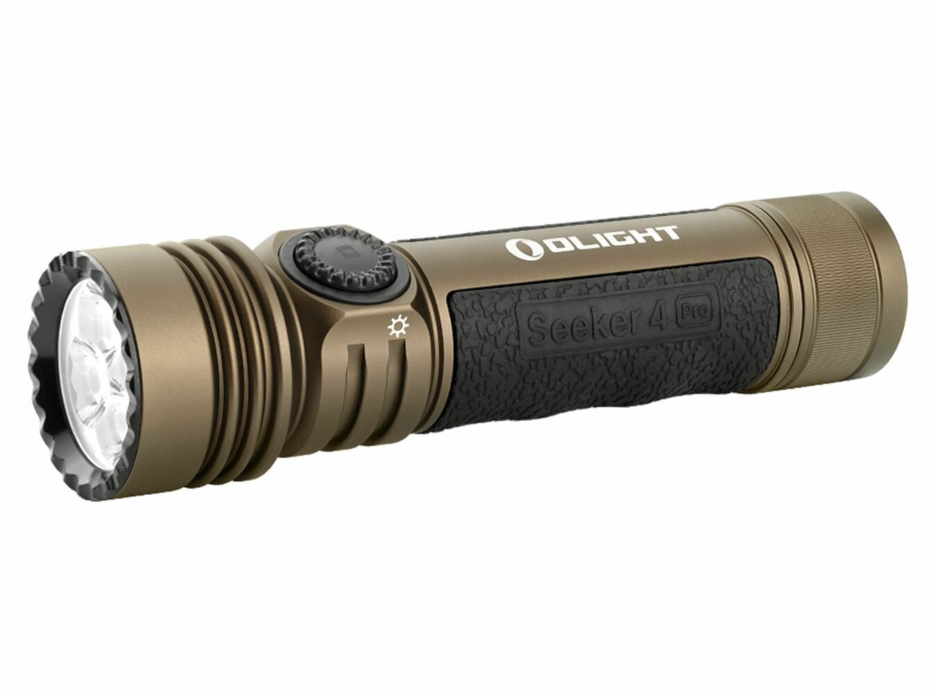 Фонарь Olight Seeker 4 Pro Desert Tan (Cool White), 21700, 260 метров, 4600 люмен (Комплект)