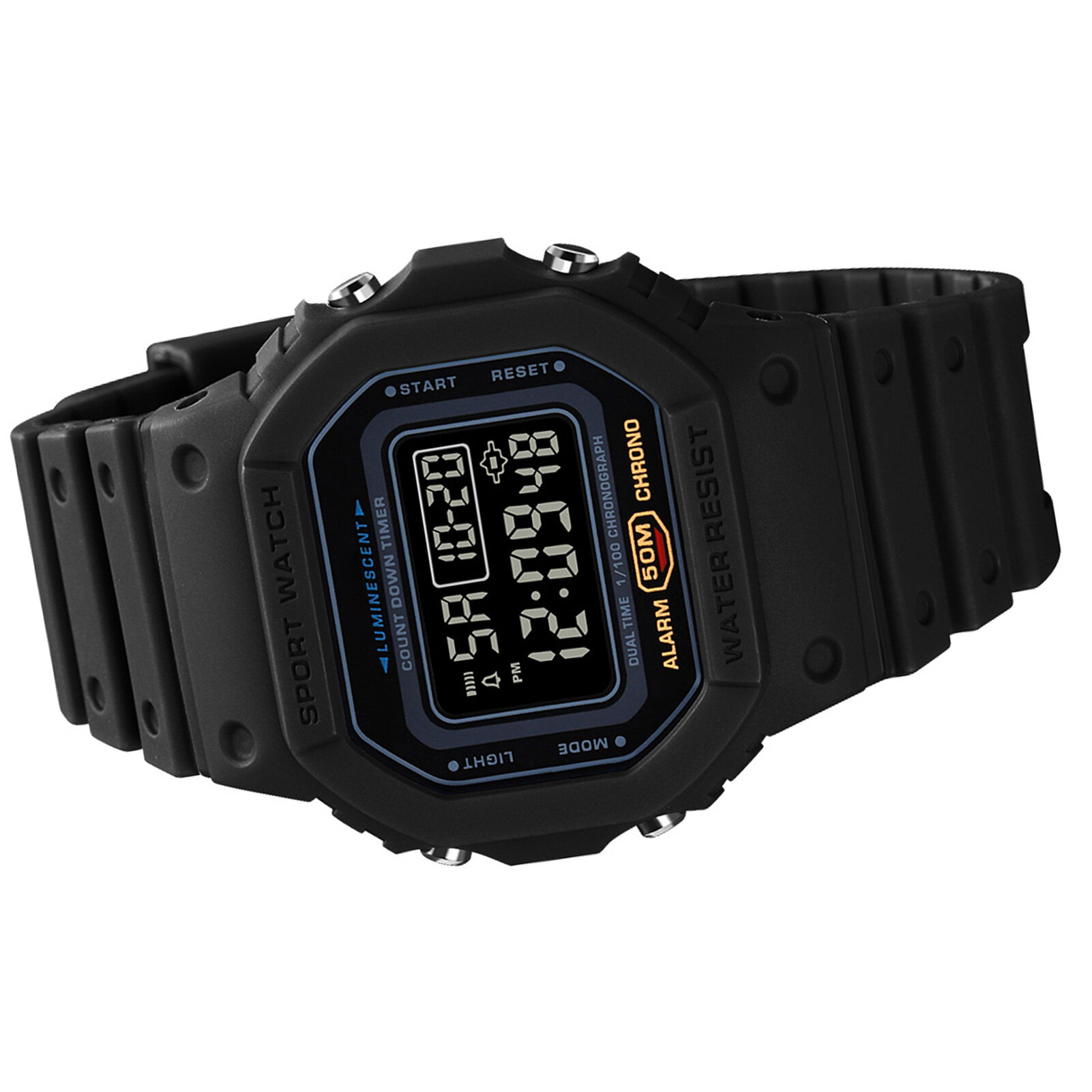 Men's Digital Sport Watch SKMEI Classic Waterproof with Alarm Stopwatch Countdown LED Backlight Electronic Wrist