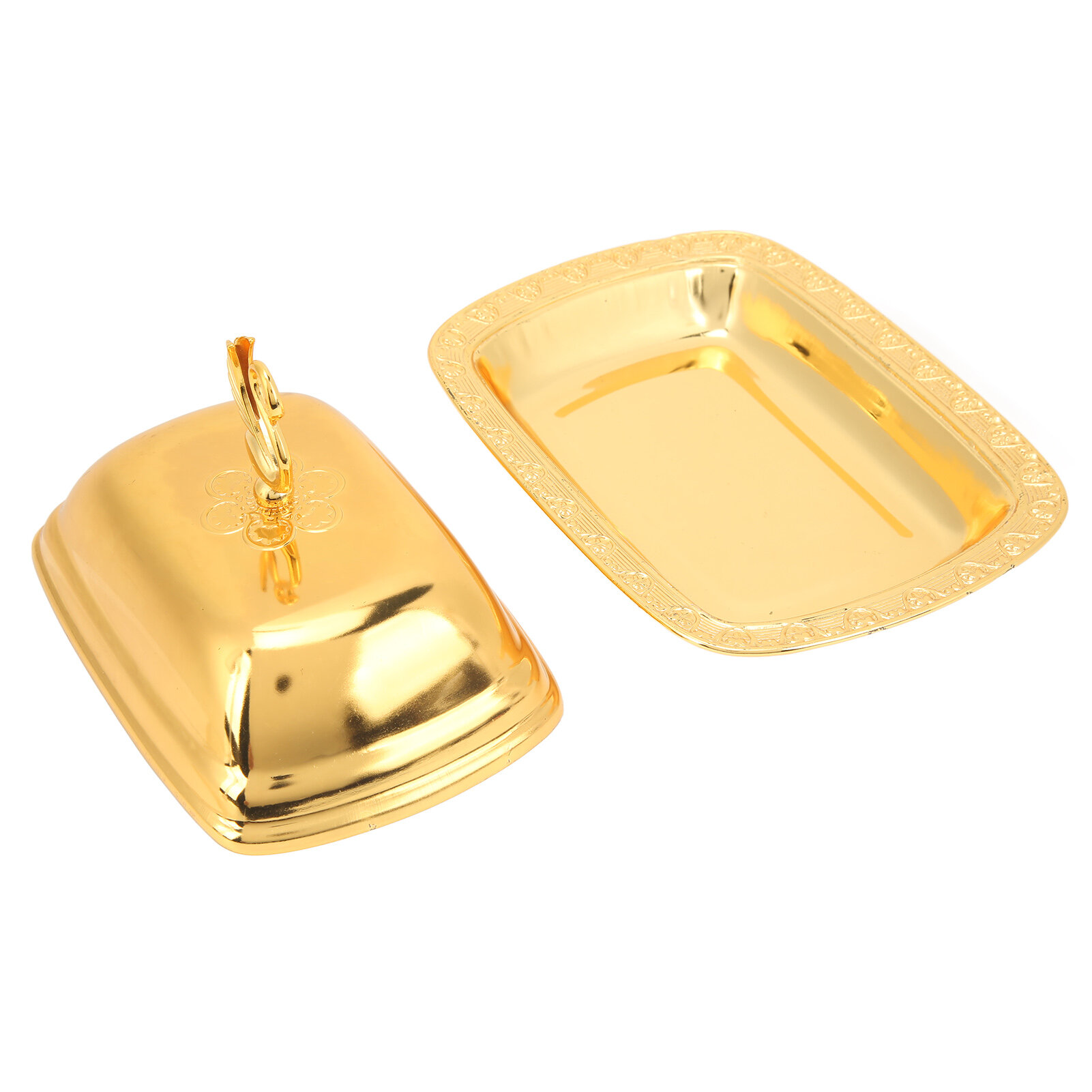 Золотой поднос для фруктов элегантное нержавеющее европейское блюдо для фруктов с крышкой для кухонных столов столов для отдыха фуршетов свадеб баров