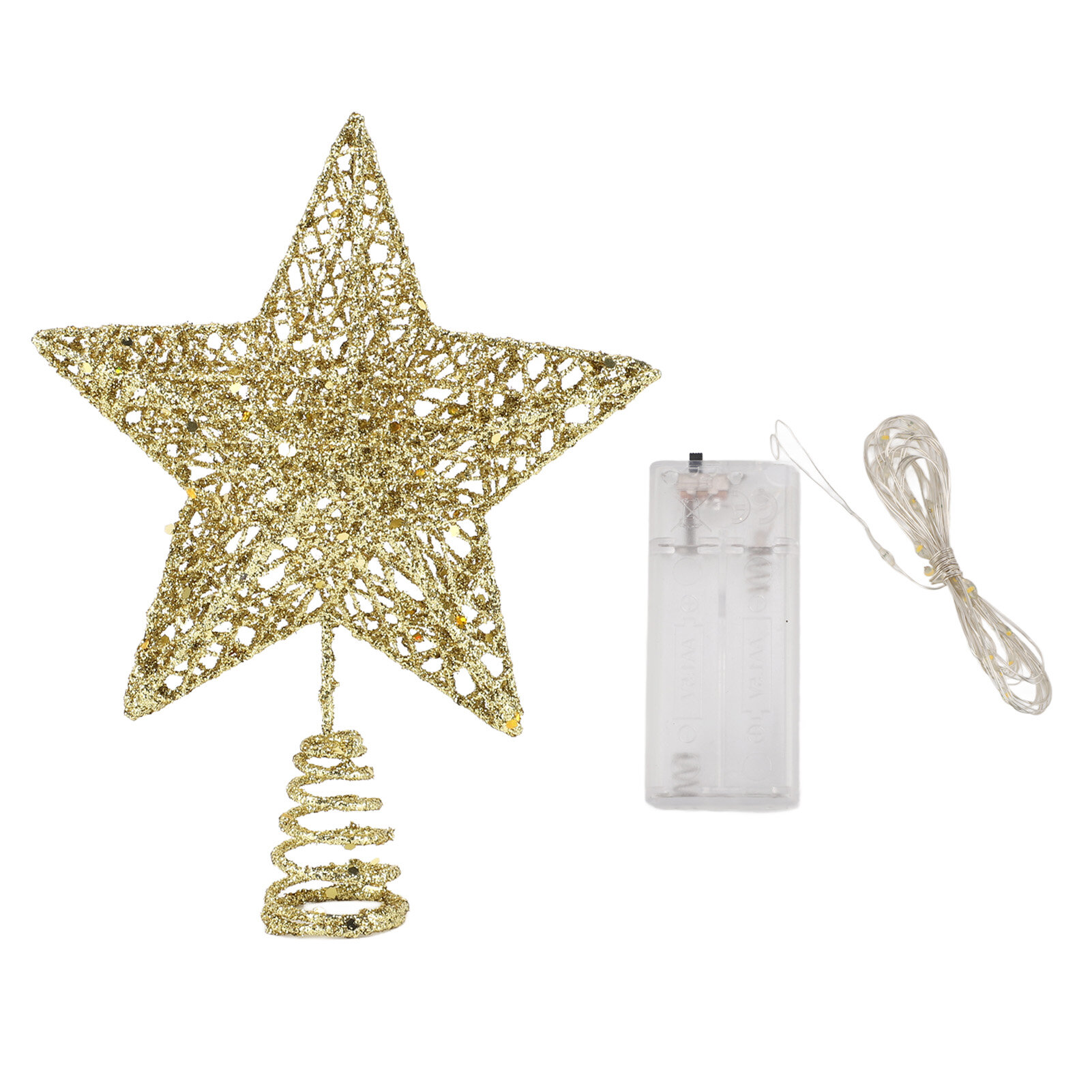 Терп звезда светодиодный железный золото теплый свет изысканный украшение звезды рождественской елки для домашней вечеринки