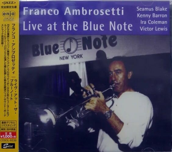 Franco Ambrosetti. Live At The Blue Note (Japan, Solid Records, CDSOL-6538, 2014) CD