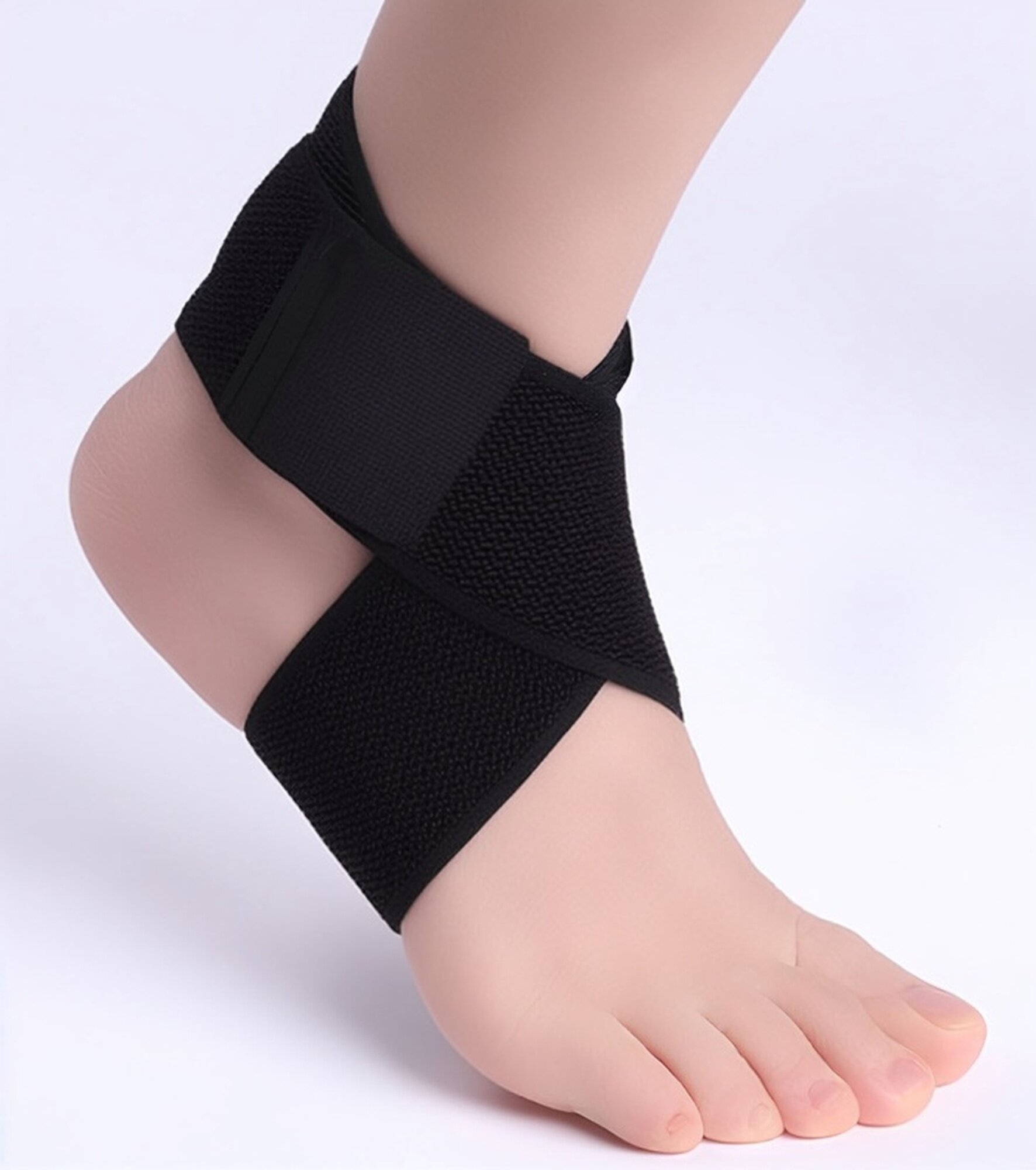 Бандаж ONLITOP, для голеностопного сустава, с липучками, универсальный размер, черный