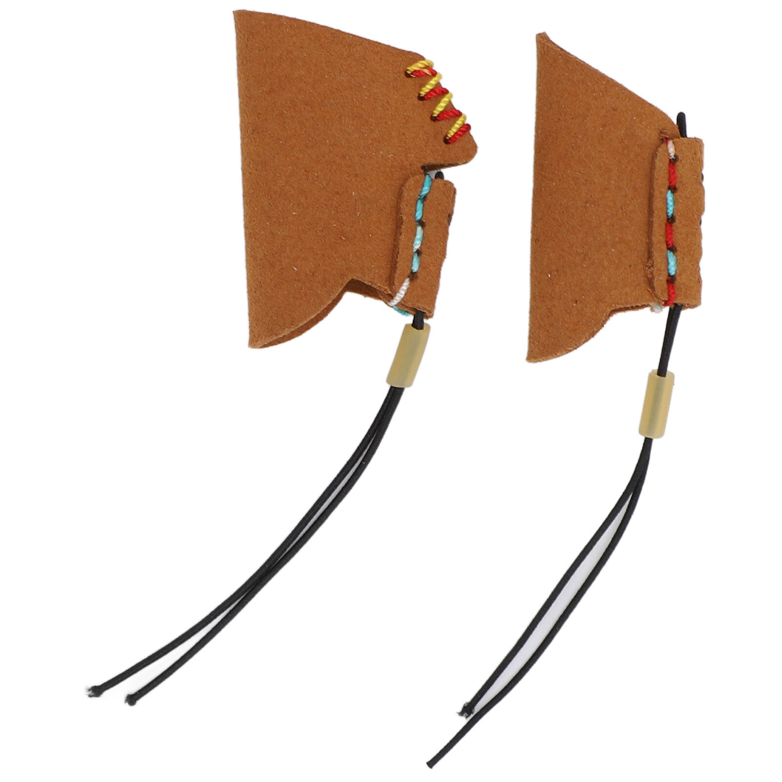 Защитный Рукав для Рыболовных Пальцев Из Искусственной Кожи С Регулируемой Защитой От Зачистки Лески Защитный Инструмент Аксессуар для Большого и Указательного Пальцев Коричневый