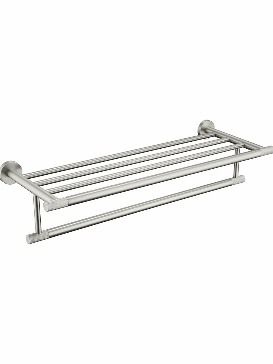 Полотенцедержатель полочкой 60 см KERN 9533 сатин