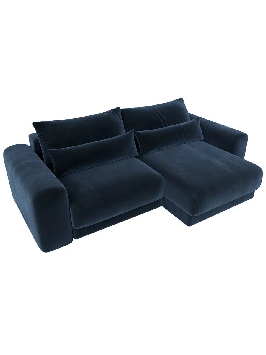 Диван с универсальным углом Крокус со спальным местом 140х200 см, пружинный матрас, ящик для белья, велюр