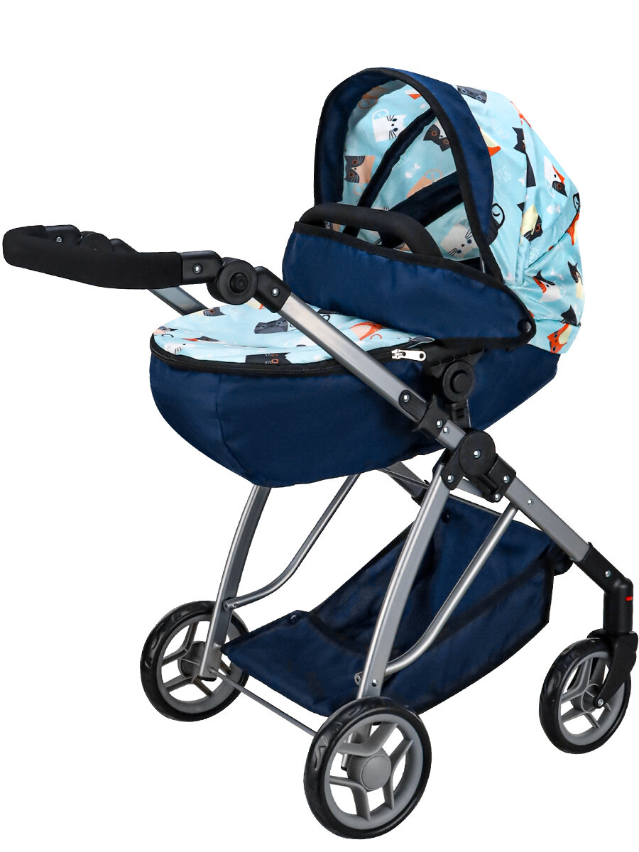 Коляска для кукол (55*39*71см) с люлькой, в коробке (Арт.9643-A)