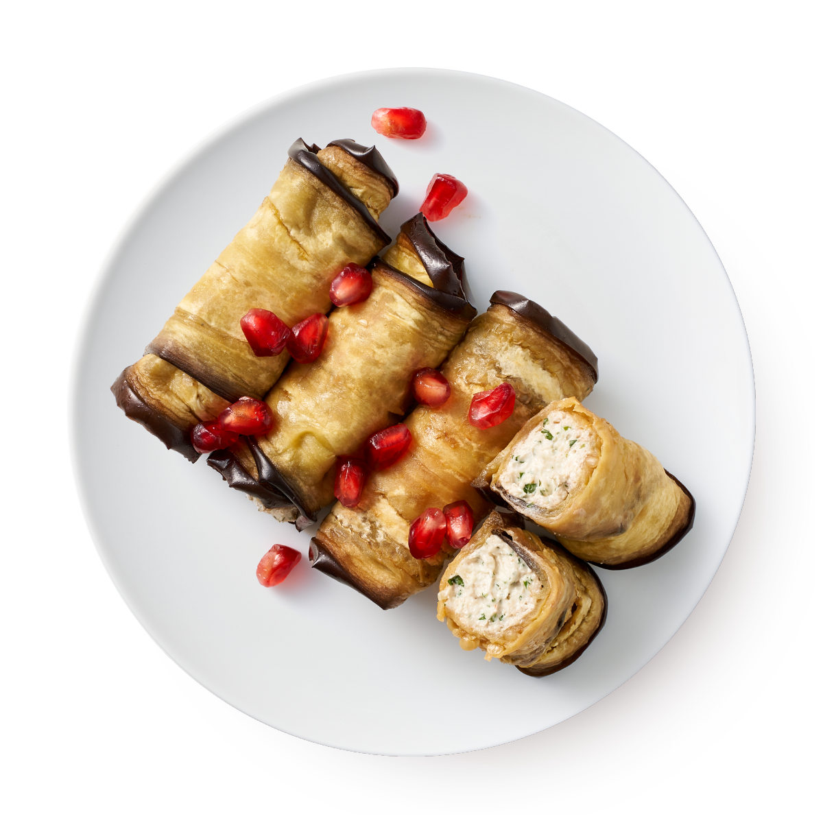 Рулетики из баклажанов "Ореховая начинка", с сыром и чесноком, в контейнере, 1 шт