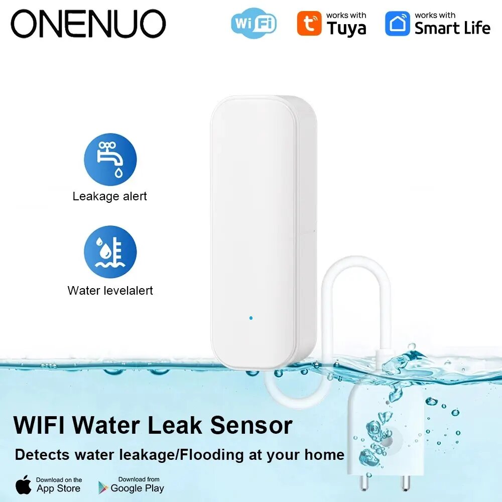 ONENUO WiFi Детектор протечки воды с оповещением