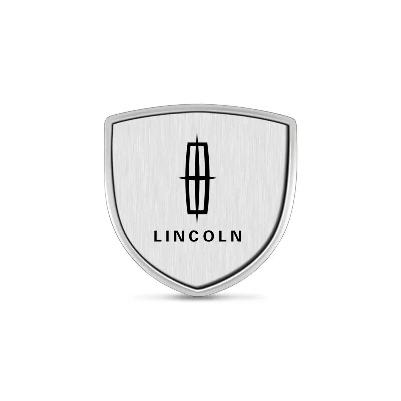 3D металлический щит, эмблема, окно автомобиля, боковой значок, наклейки для Lincoln Mondeo MKZ MKX Aviator Navigator Continental Corsair silver-1pcs