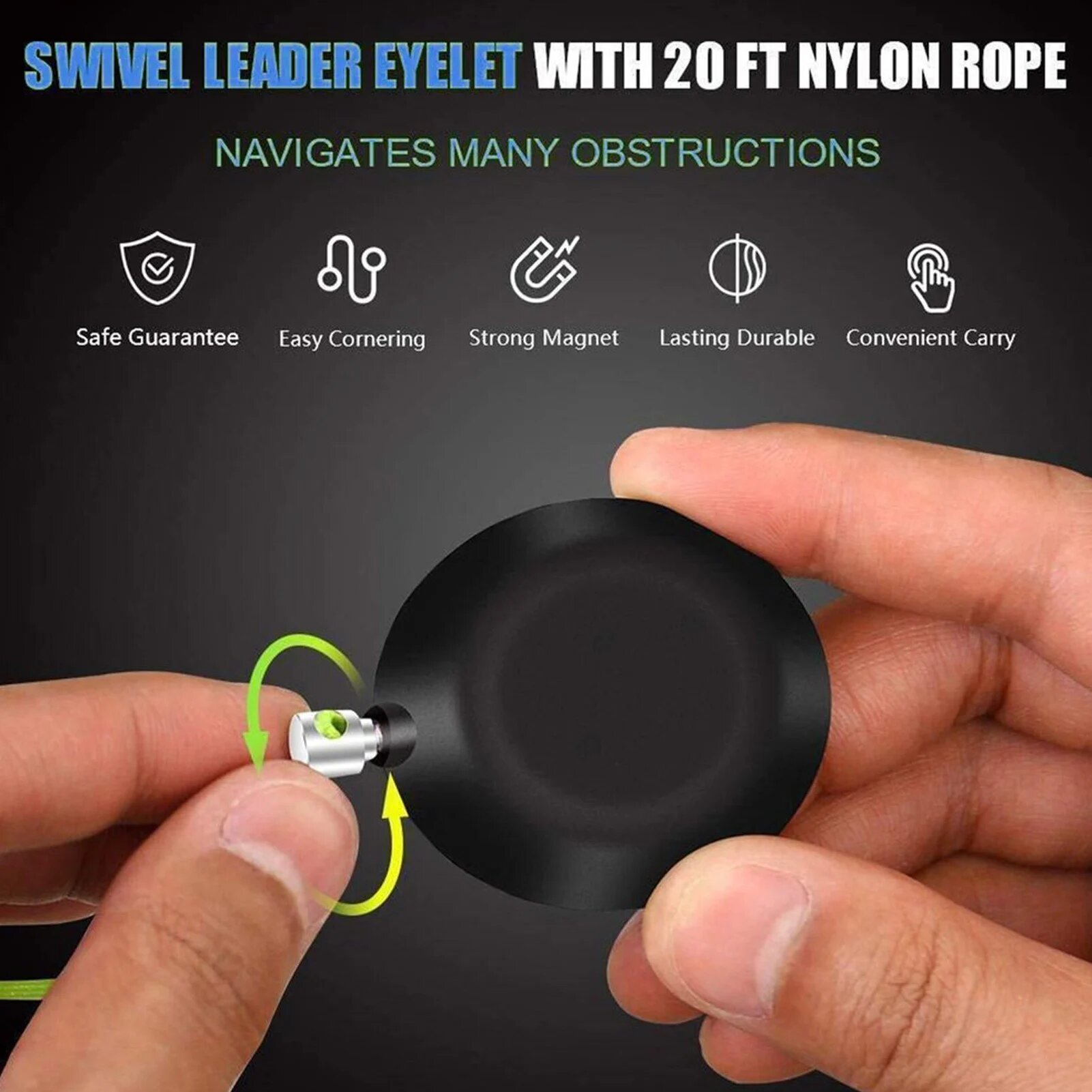 Магнитный съемник проводов Магнитный съемник проводов 6-метровая система протяжки кабеля Набор инструментов для установки проводов Магнитный съемник проводов