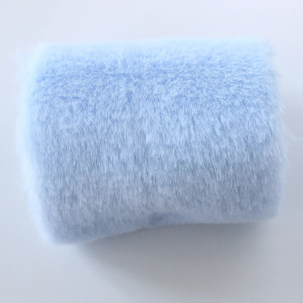 Плюшевая ткань для рукоделия 5 мм Голубой, 48x50cm, Blue