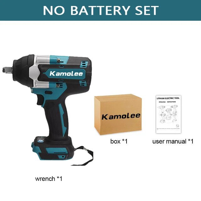 Kamolee DTW700 бесщёточный аккумуляторный гайковерт 18-21В