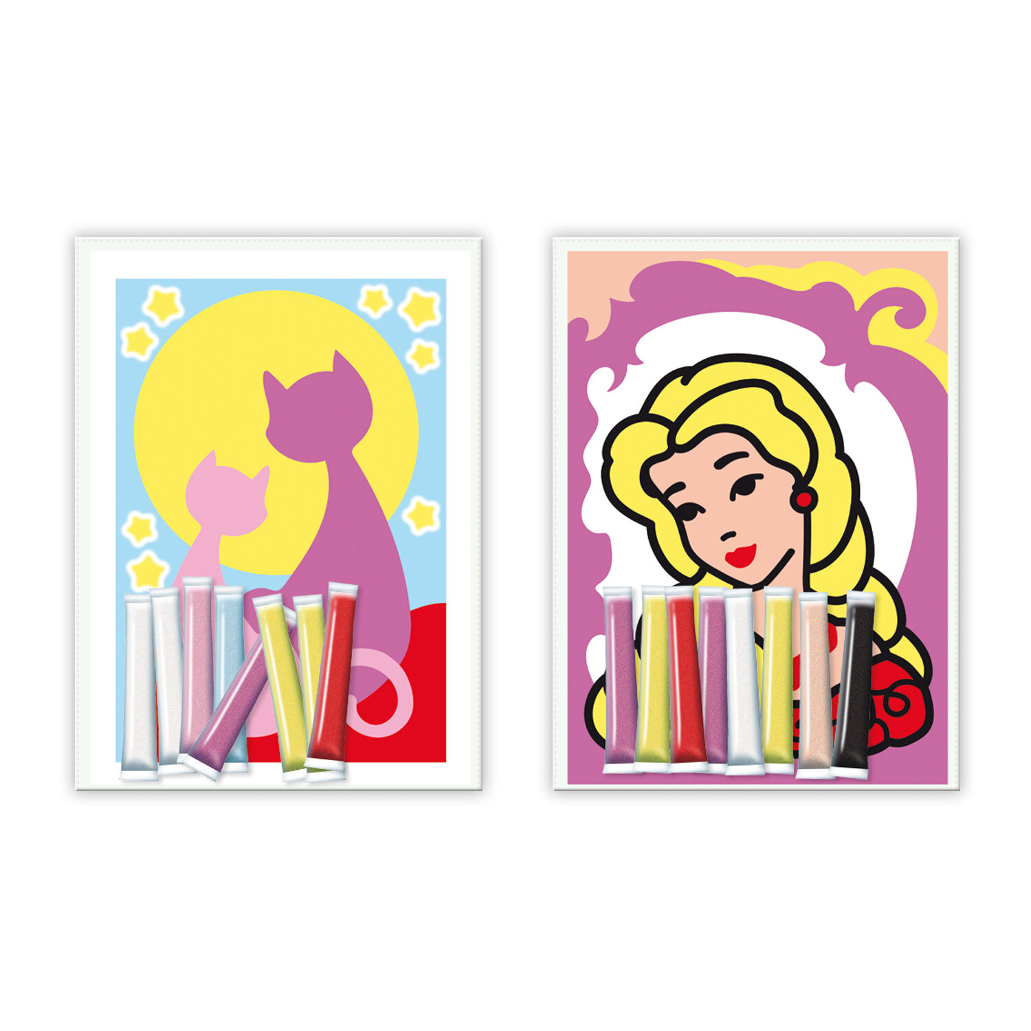 Картина из песка Hatber Раскрась песком