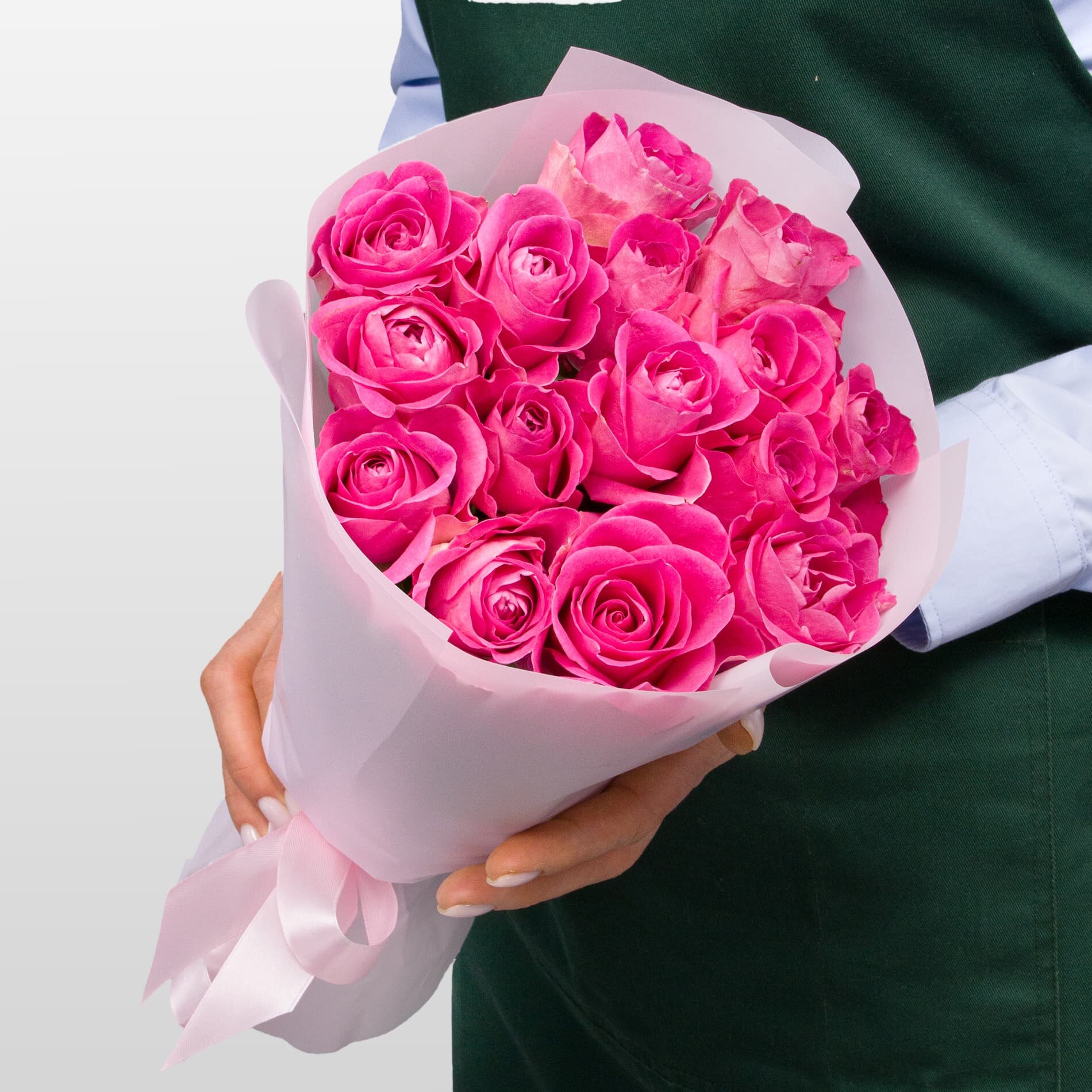 Букет Роз Кения 15 шт Сердце бьётся