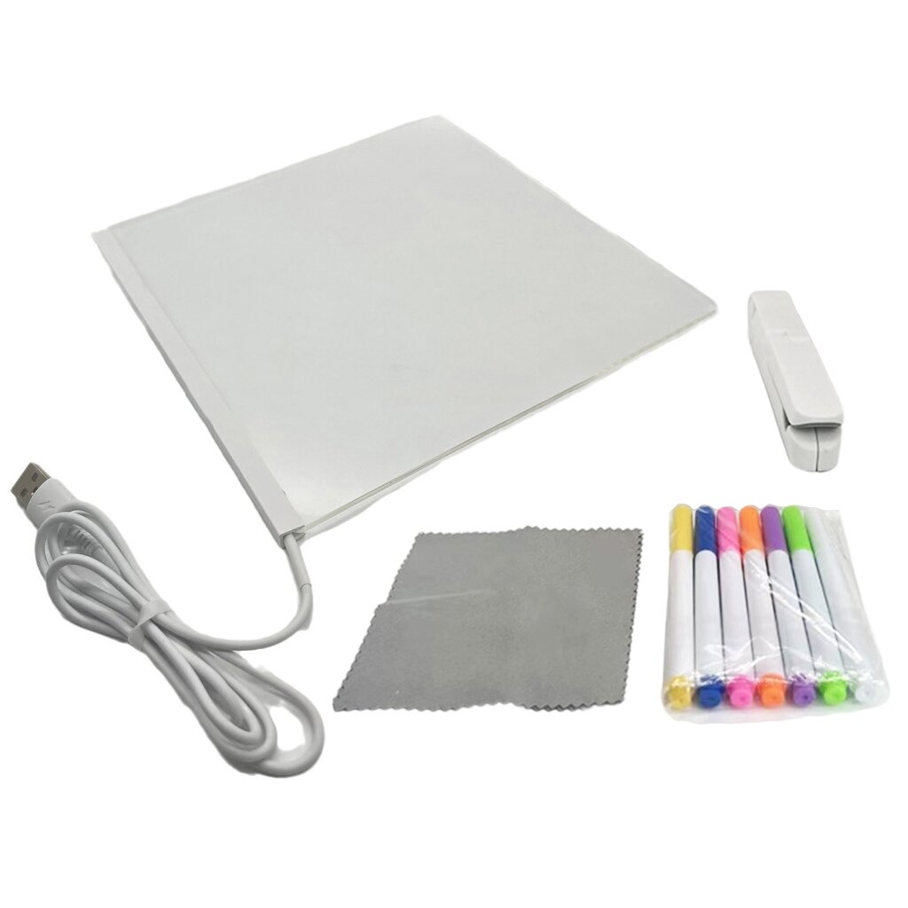 Доска объявлений USB acrylic LED luminous light board 30*20см