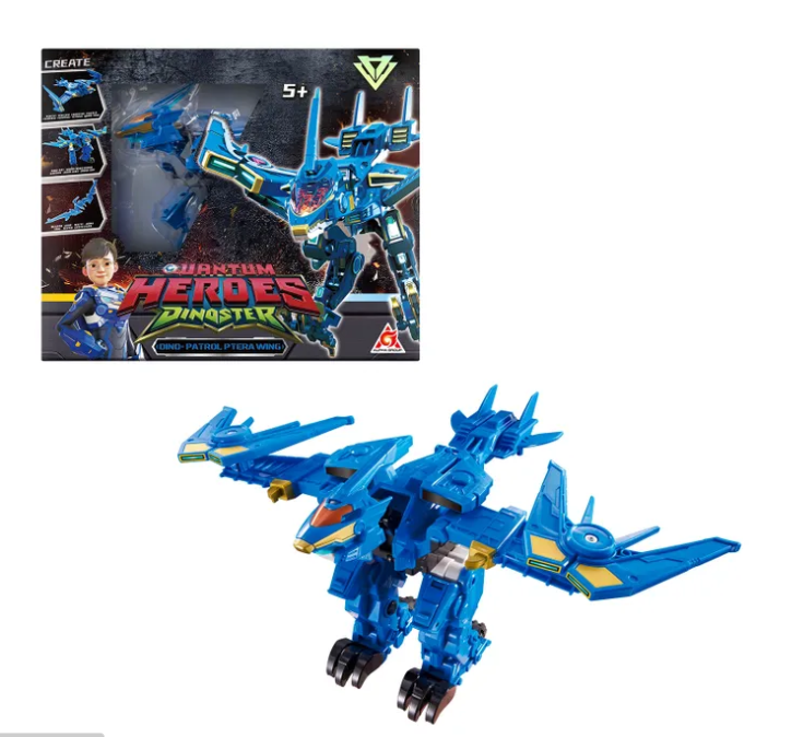 Диностер. Трансформер 4-в-1 Дино-бот Птера Винг. Dinoster 69039