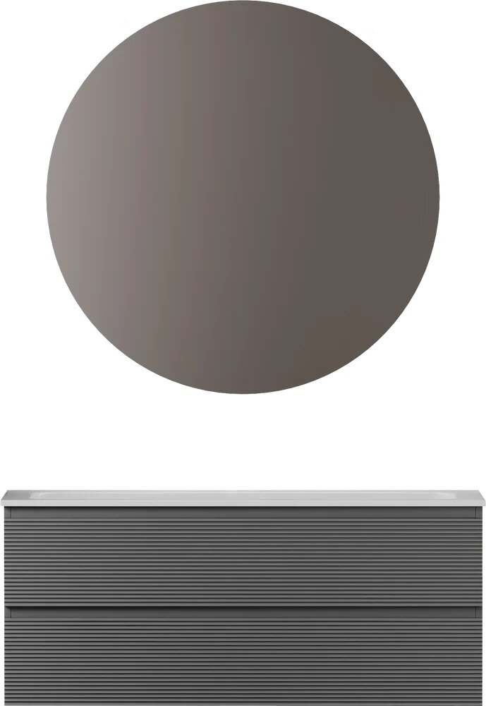 Мебель для ванной комнаты Sancos Folk 120 на двоих, grey soft