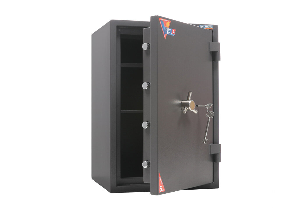 Сейф огневзломостойкий Valberg Гранит 65T ключевой замок, 655x440x430 мм