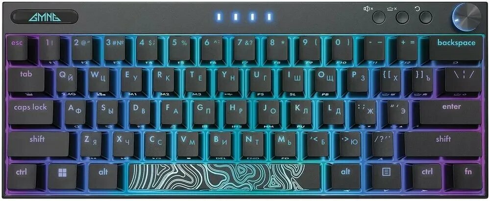 Клавиатура GMNG GG-KB500XW механическая черный USB беспроводная BT/Radio Multimedia for gamer LED (1
