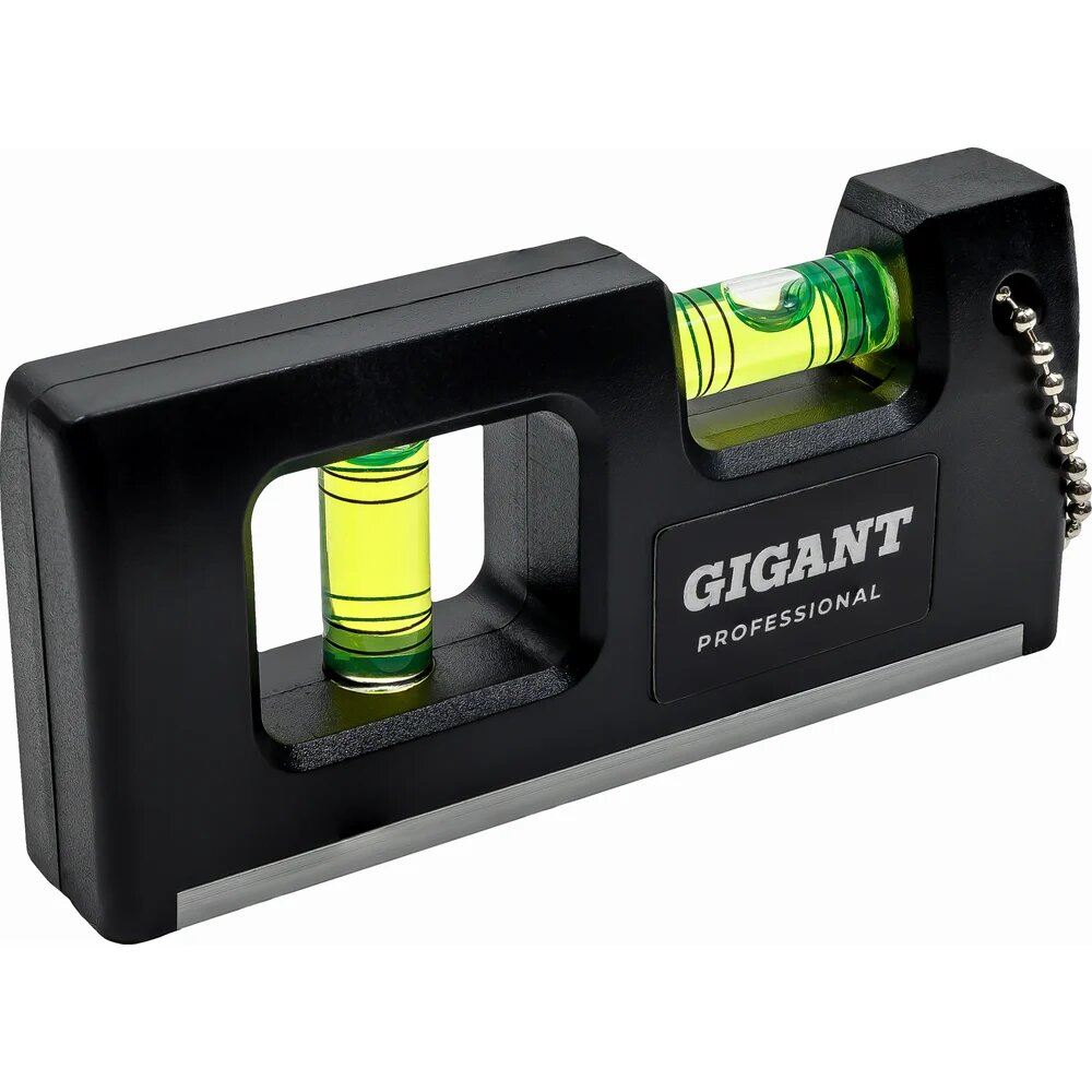 Магнитный компактный уровень Gigant Professional 100 мм 2 глазка GPGW-10-1, проведения измерений