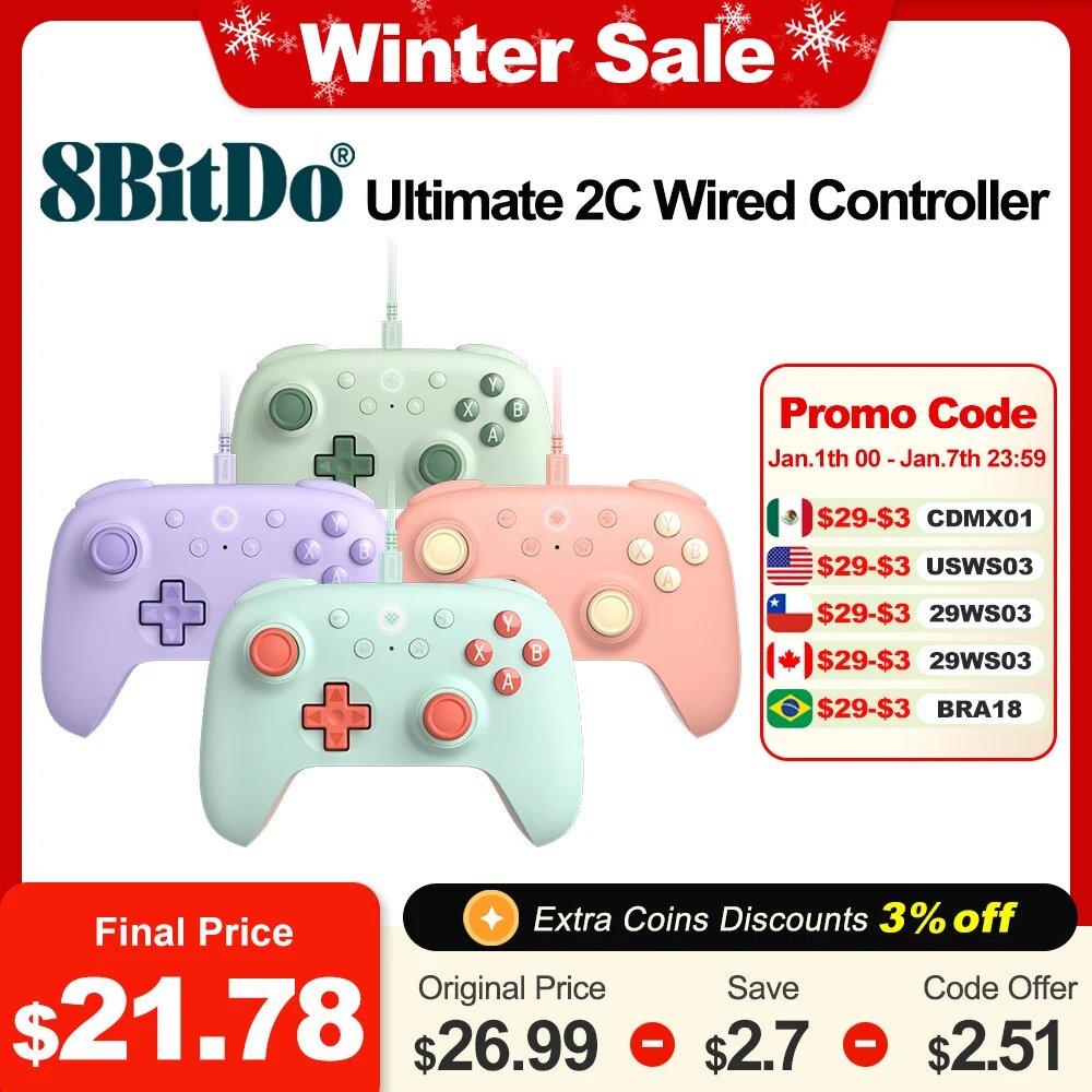 8Bitdo Ultimate 2C проводной геймпад для ПК и Android — фото 1