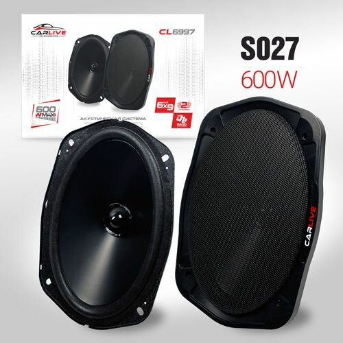 Динамики Автомобильные Carlive CL6997 (6x9)" 15x23 см. Овальные Автоакустика (2 Коаксиальных Динамика) / Колонки для авто / Эстрадная акустика