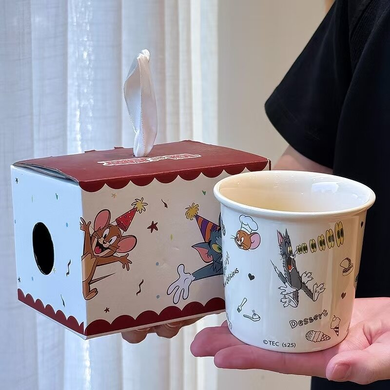 Стакан для кофе и кружка керамическая pinterest том и джерри