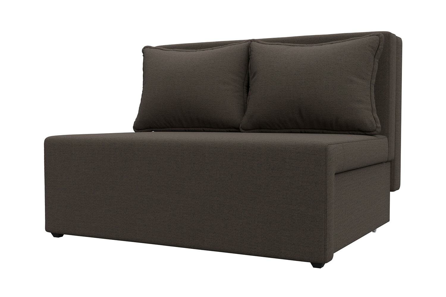 Диван кровать раскладной Лагуна, 110х80х94 см, рогожка, цвет коричневый