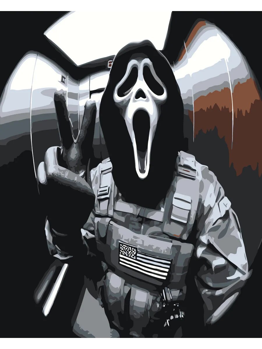 Картина " Крик", по номерам, холст на подрамнике, 40x50 см