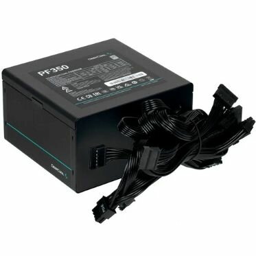 Блок питания Deepcool PF350 350W (R-PF350D-HA0B-EU) черный - 350 Вт, ATX 20+4 пин, 4 pin + 4 pin CPU, 6 SATA, 2 x 6 pin PCI-E