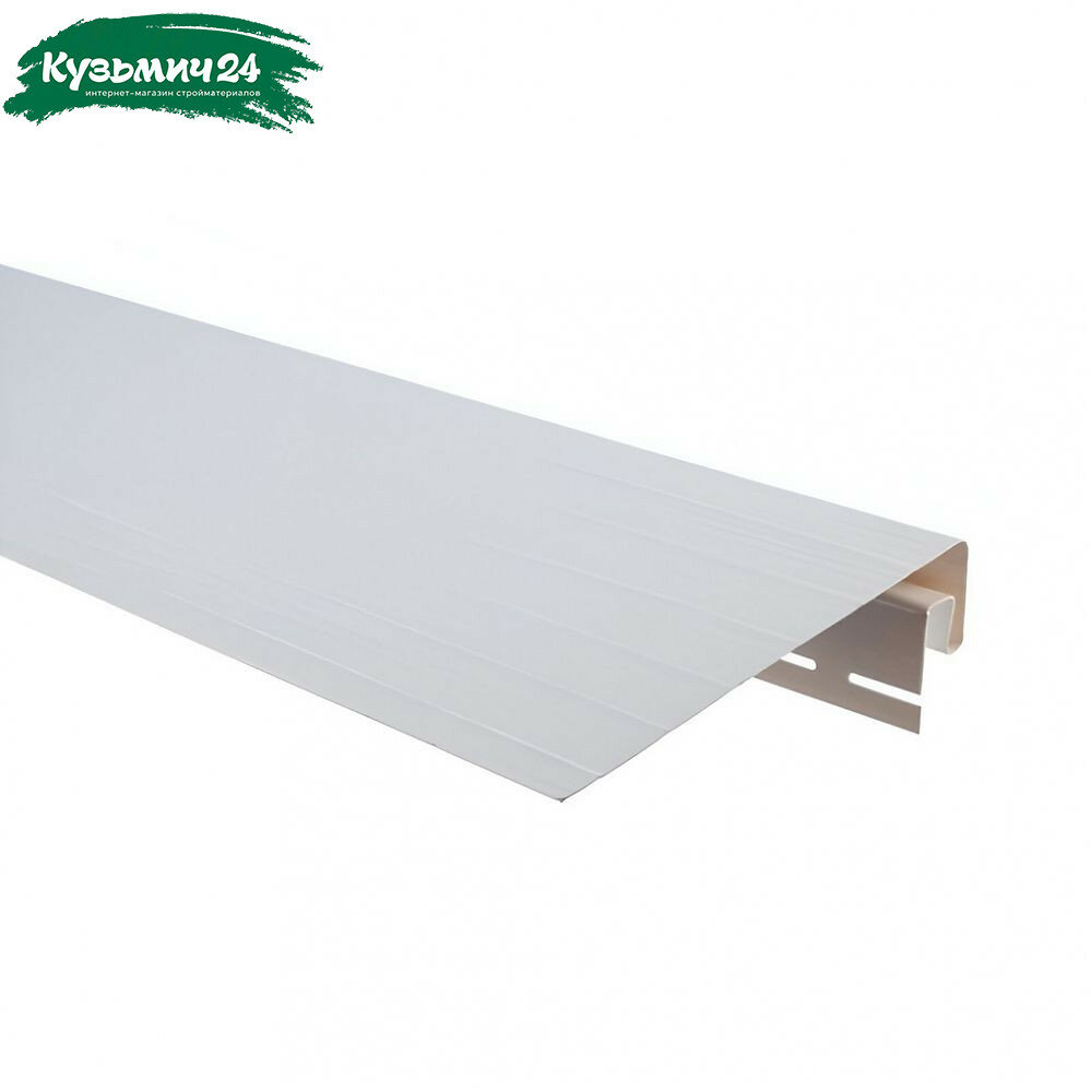 Планка для монтажа фасадных панелей Альта-Профиль, ПВХ, белый, 3 м, 1 шт.